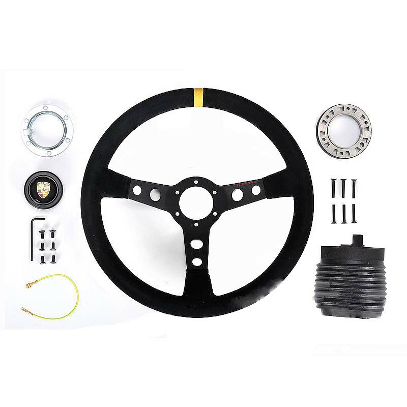 【ポルシェ純正／MOMO】GT2 ステアリングホイールキット(350mm) ポルシェ 993RS／996GT3等用