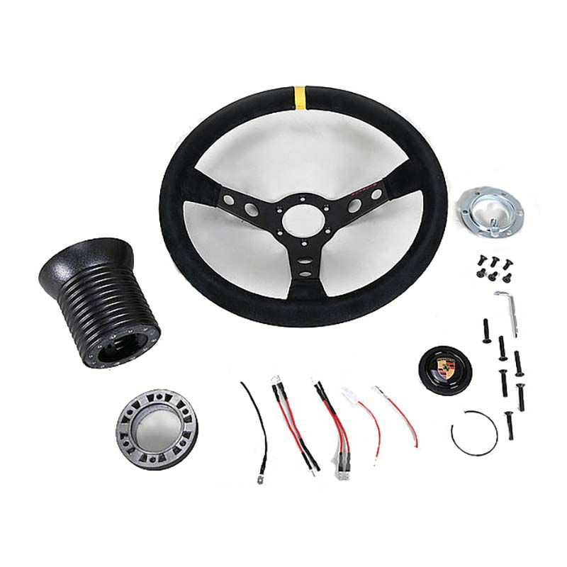 【ポルシェ純正／MOMO】GT2 ステアリングホイールキット(350mm) ポルシェ 993用