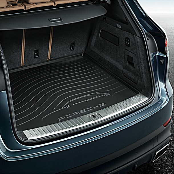 【ポルシェ純正】ポルシェ E3 カイエン ラゲッジコンパートメント ライナー ブラック 9Y0044031